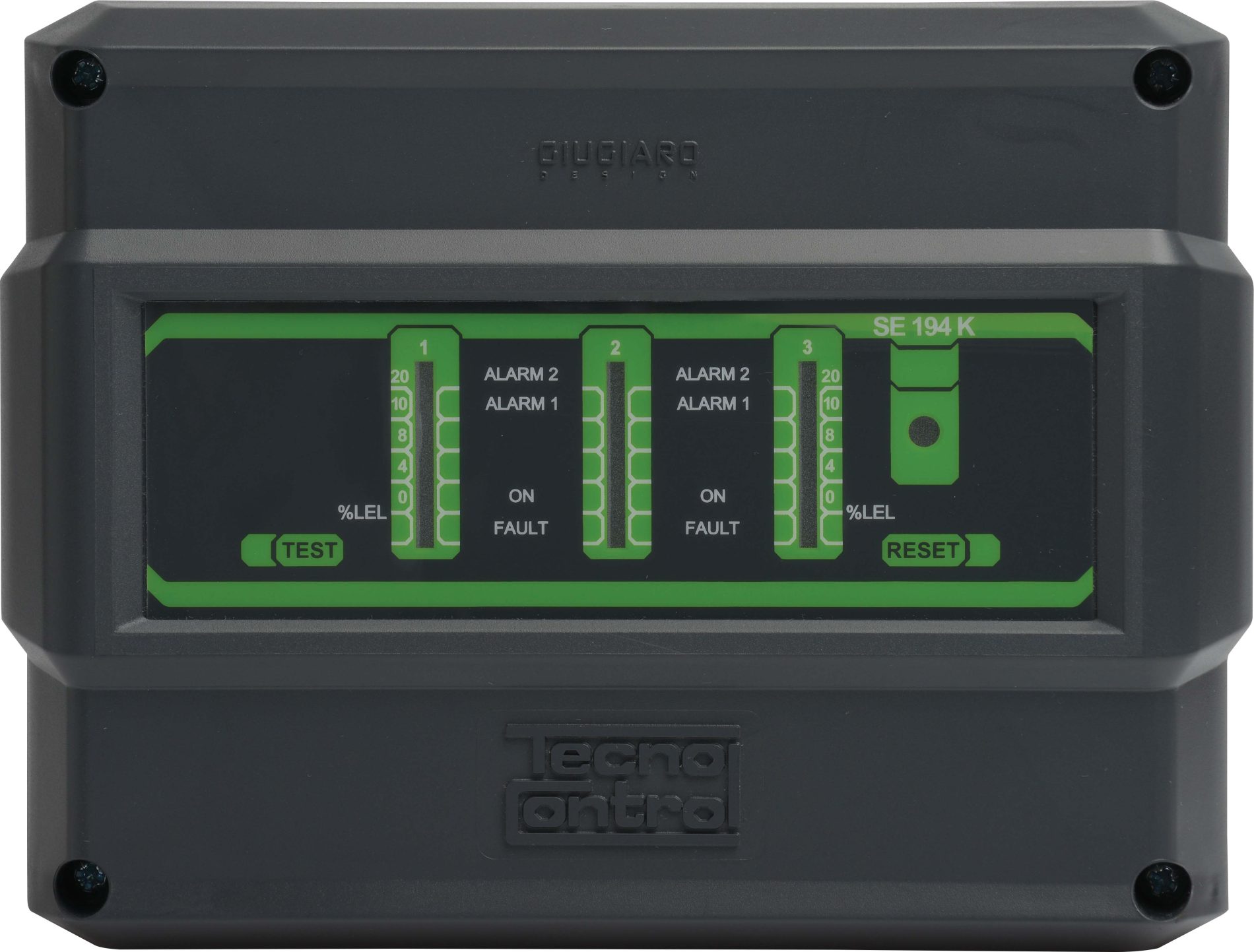 TechnoControl SE194K Gas detection control unit for 3 remote sensors ...